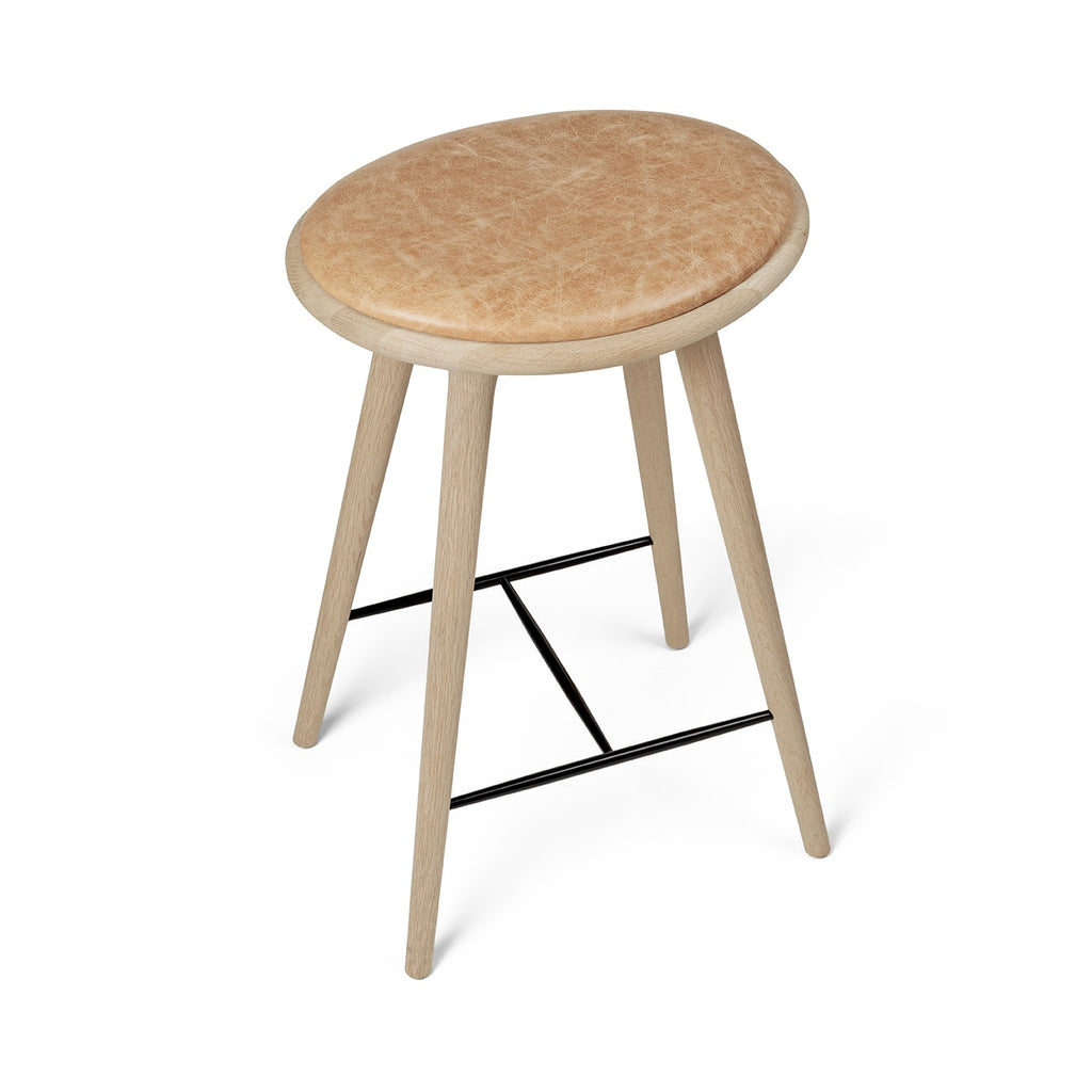 High Stool | Soaped oak | 74 cm | by Space Copenhagen | Mater® | USA