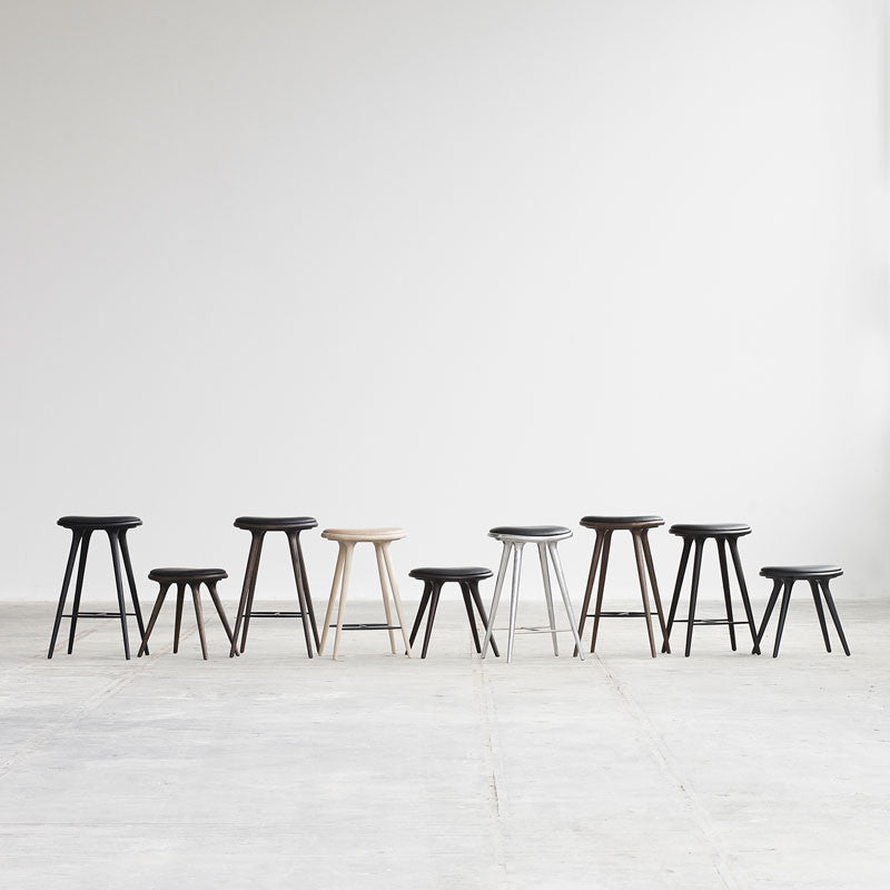 High Stool | Dark stained oak | 74 cm | by Space Copenhagen | Mater® | USA